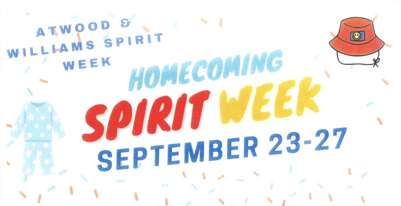 Homecoming Spirit Week 2024 - Williams Elementary
