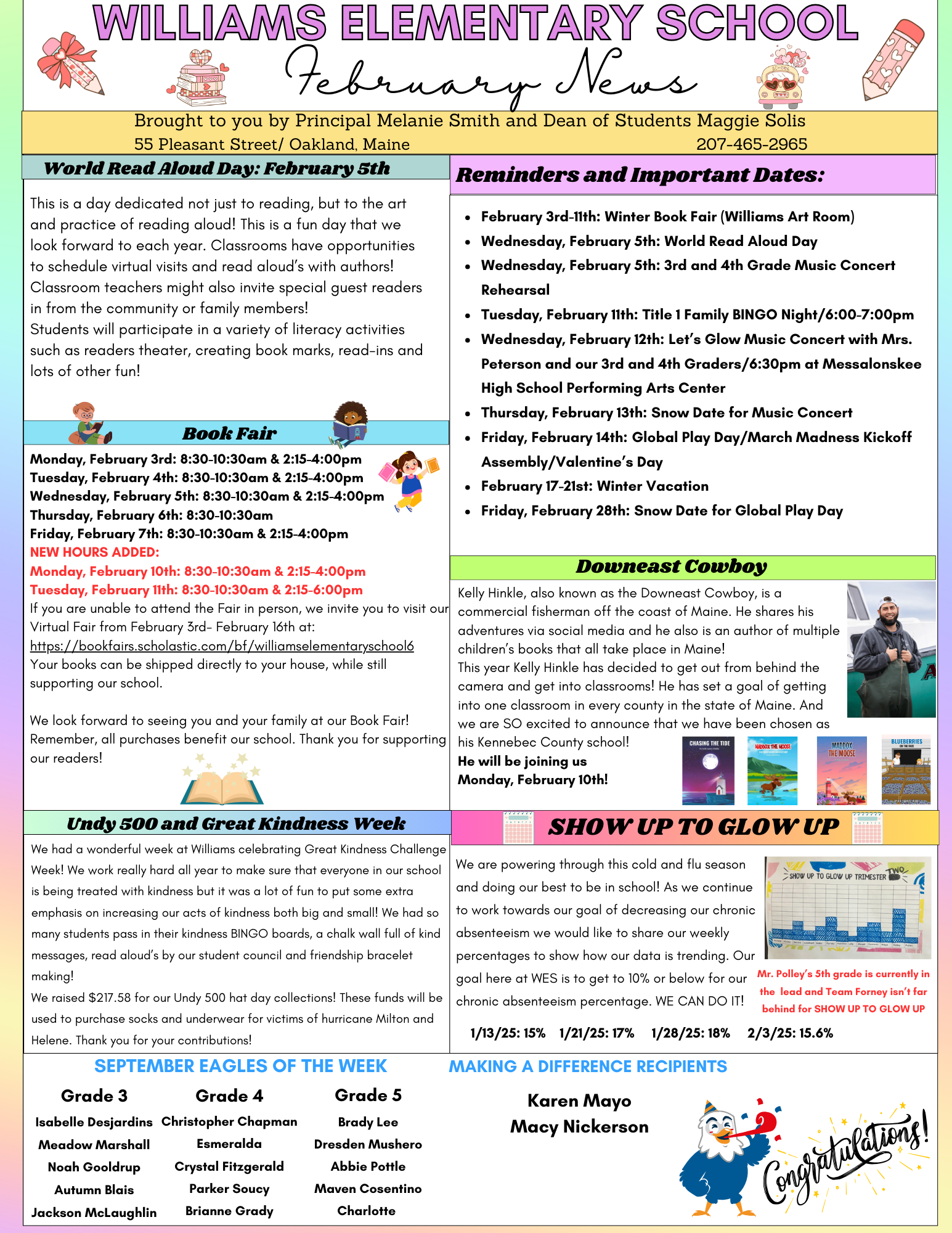 Williams Elementary School News: February 2025 - Williams Elementary