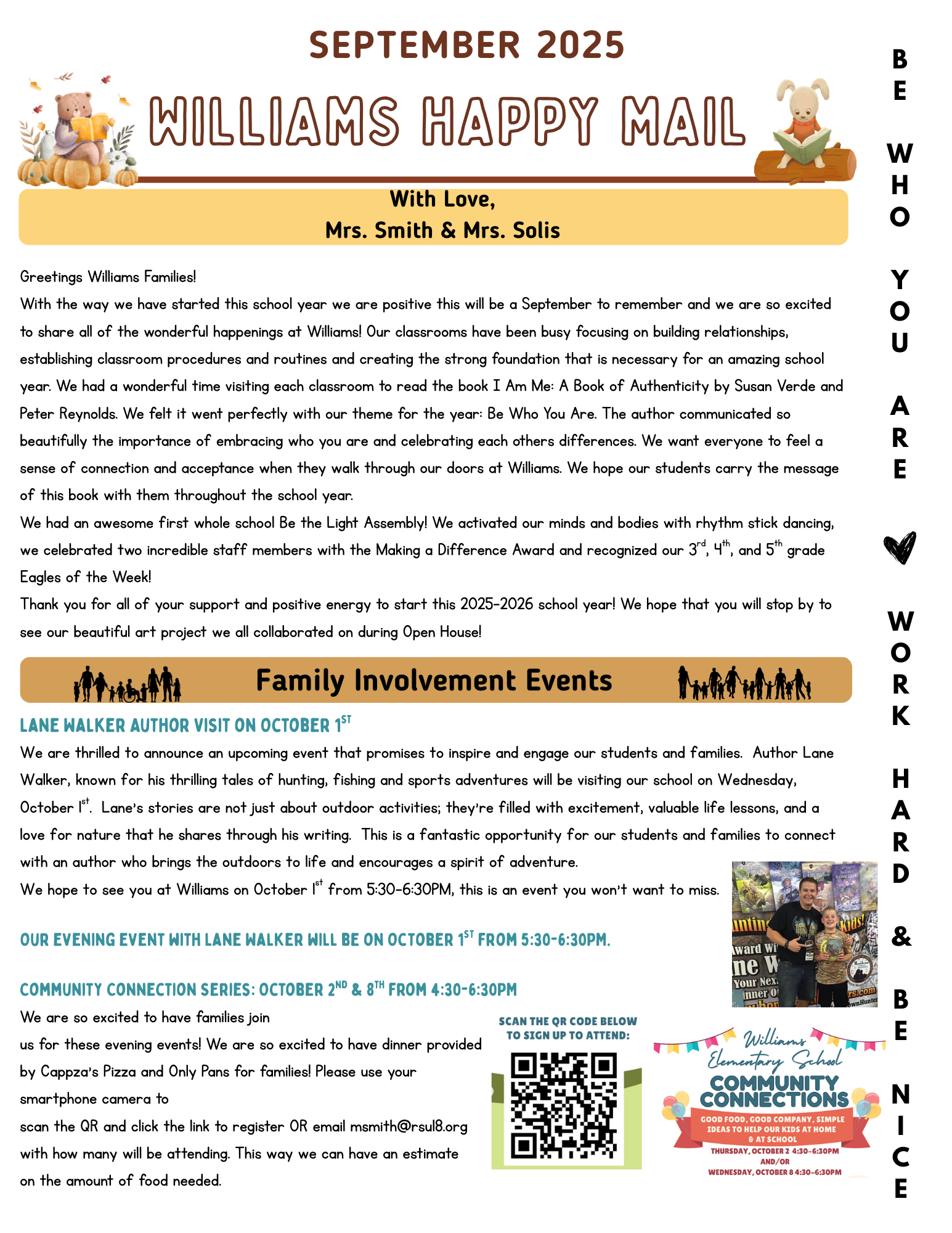 September 2025 Newsletter - Williams Elementary